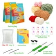 Beginners Crochet Kit, 2 Pack Cute Small Animals Kit for Beginers and ...