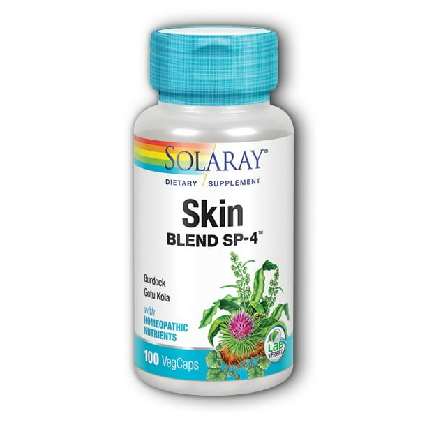Solaray Skin Blend SP-4 100 Capsules - Walmart.com