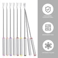 Cauyuan 15pcs 9.5 Inch Skewers Kit, Stainless Steel Fondue Forks with ...