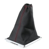 Universal Leather Gear Stick Cover Manual Gear Shifter Gaiter Red ...