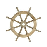 Free Shipping! DecMode Blue Wood Ship Wheel Sail Boat Wall Decor with ...
