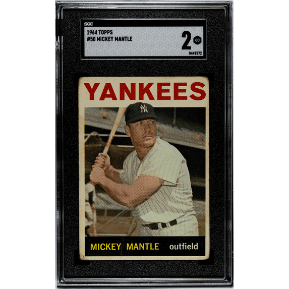 1964 Topps Mickey Mantle #50 SGC 2 - Walmart.com