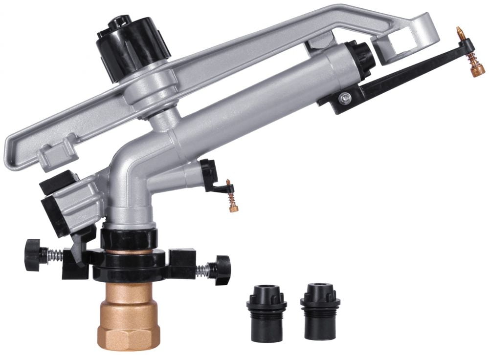 IrrigationKing 1-1/2" FNPT Impact Mini-Gun Sprinkler with Nozzle Set ...