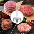 304 Stainless Steel Hamburger Patty Press, 4.5 Inch Non-Stick Burger ...