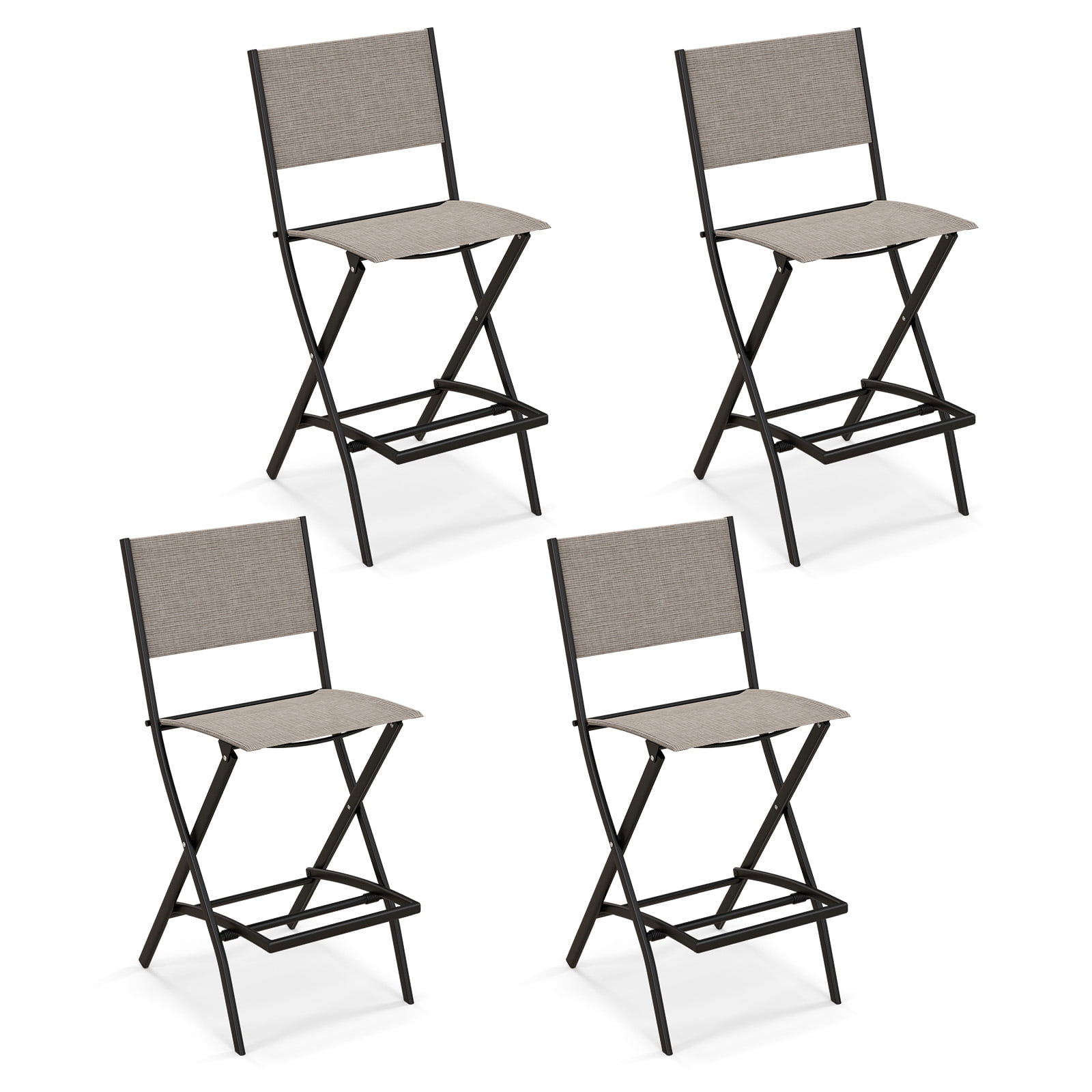 Click here for Patiojoy Topbuy Outdoor Folding Barstools - Set Of... prices