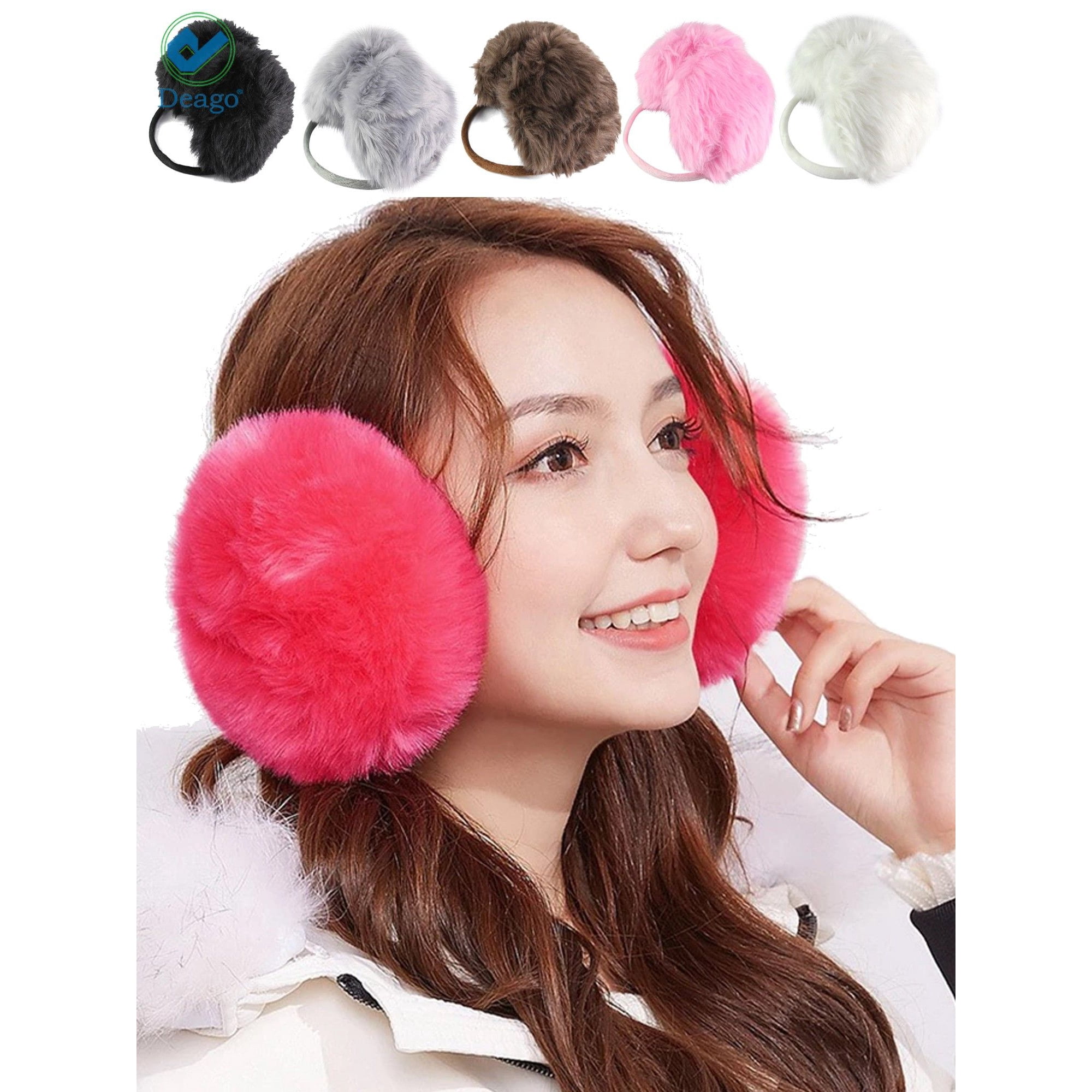 White Fluffy Ear Muffs