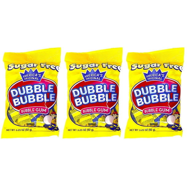 Dubble Bubble Gum 3.25 Ounce Bag (Pack Of 3) – Individually Wrapped ...