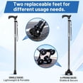 Adjustable Walking Cane for Men & Women, Premium Carbon Fiber Black ...