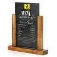 M&T Displays Contemporary Desktop Menu Holder with Chalkboard, Portrait ...