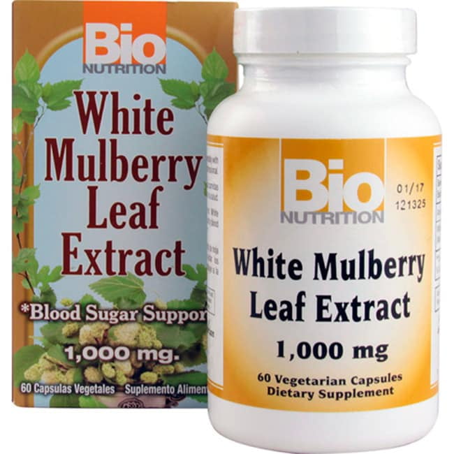 Bio Nutrition White Mulberry Leaf Extract 1,000 mg 60 Veg Caps ...