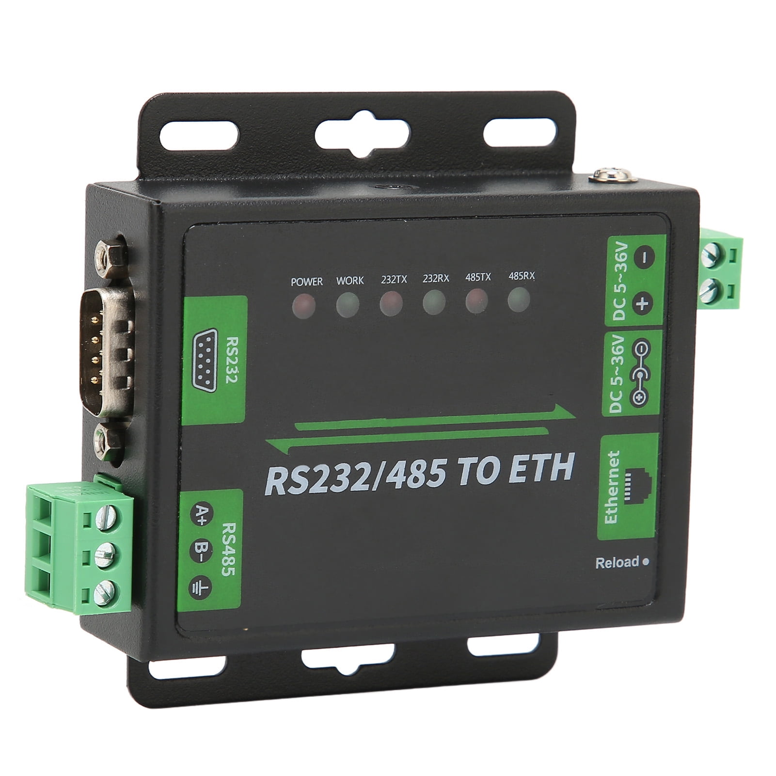 Industrial RS232/RS485 To Ethernet Transverter, MDI/MDIX Ethernet ...