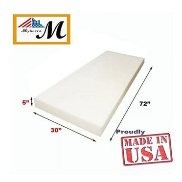 High Density Upholstery Foam Cushion for Extra Firm Chairs & Sofas, 6 ...