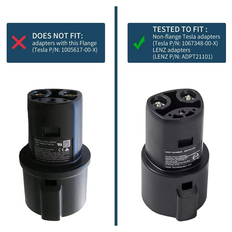 EVBASE J1772 To Tesla Charging Adapter 80A MAX/240VAC With, 55% OFF