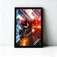 Blue Red Hedgehog Action Movie Poster Fire Ice Clash Gaming Wall Art ...