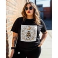 Bohemian Flower T Shirts for Women Short Sleeve Cotton Crewneck T-Shirt ...