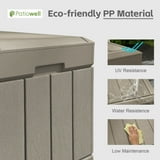 Patiowell Large 82 Gallon Pool & Garden Storage Deck Box, Resin Wood ...