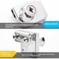 Glass Cabinet Door Lock Zincs Alloy Showcase Lock Security Hardware For ...