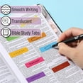 Mr. Pen 1600 Pcs Colorful Transparent Sticky Tabs for Document ...