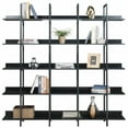 5 Tier Open Bookcase,71" Freestanding Bookshelf with Upright Panels ...