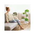 White 5-Tier Metal Plant Stand With Round Shelves, Indoor Outdoor ...