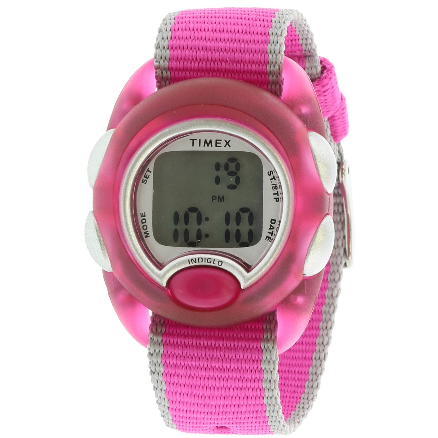 Timex Girl's Youth Digital TW2R99000 Pink Nylon Japanese Quartz Fashion ...