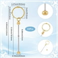 1 Set 10Pcs Iron Bar Beadable Keychain Clasps Golden 112mm - Walmart.com