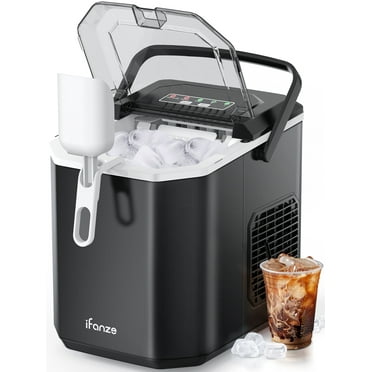 Sycees 44lbs/24H Ice Machine 2 in 1 Ice Maker & Shaver Portable for ...