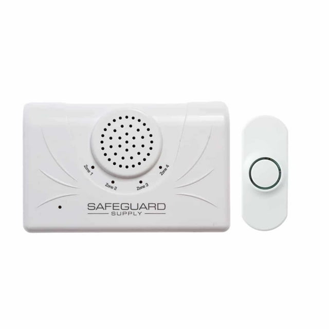 ERA-PBDCR Commercial Door Chime Kit with Push Button & Desktop Receiver ...