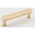 Alno A717-35 Moderne 3-1/2" Center To Center Flat Bar Solid Brass ...