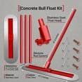 48x12 Inch Concrete Bull Float Kit with Adjustable Tilt Bracket ...
