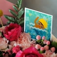 3drose, Child with Yellow Cap Swimming in Pretty Blue Bubbled Water, 6 ...