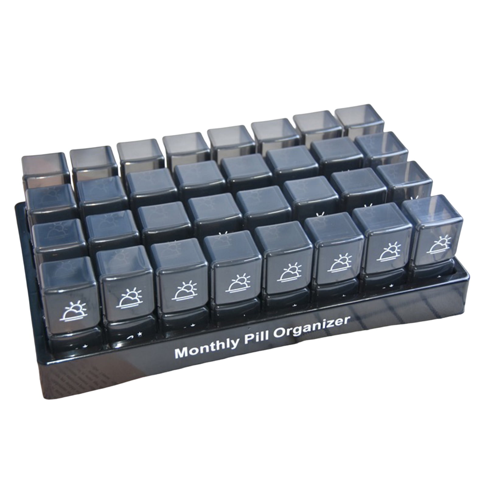 FaLX 31-Day Monthly Pill Organizer - 32 Portable Compartments - Large ...