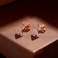 Turandoss Initial Stud Earrings Monogram Earrings CZ Jewelry Birthday ...