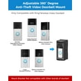 Anti-Theft Video Doorbell Mount，Adjustable 360° Degree Doorbell Angle ...