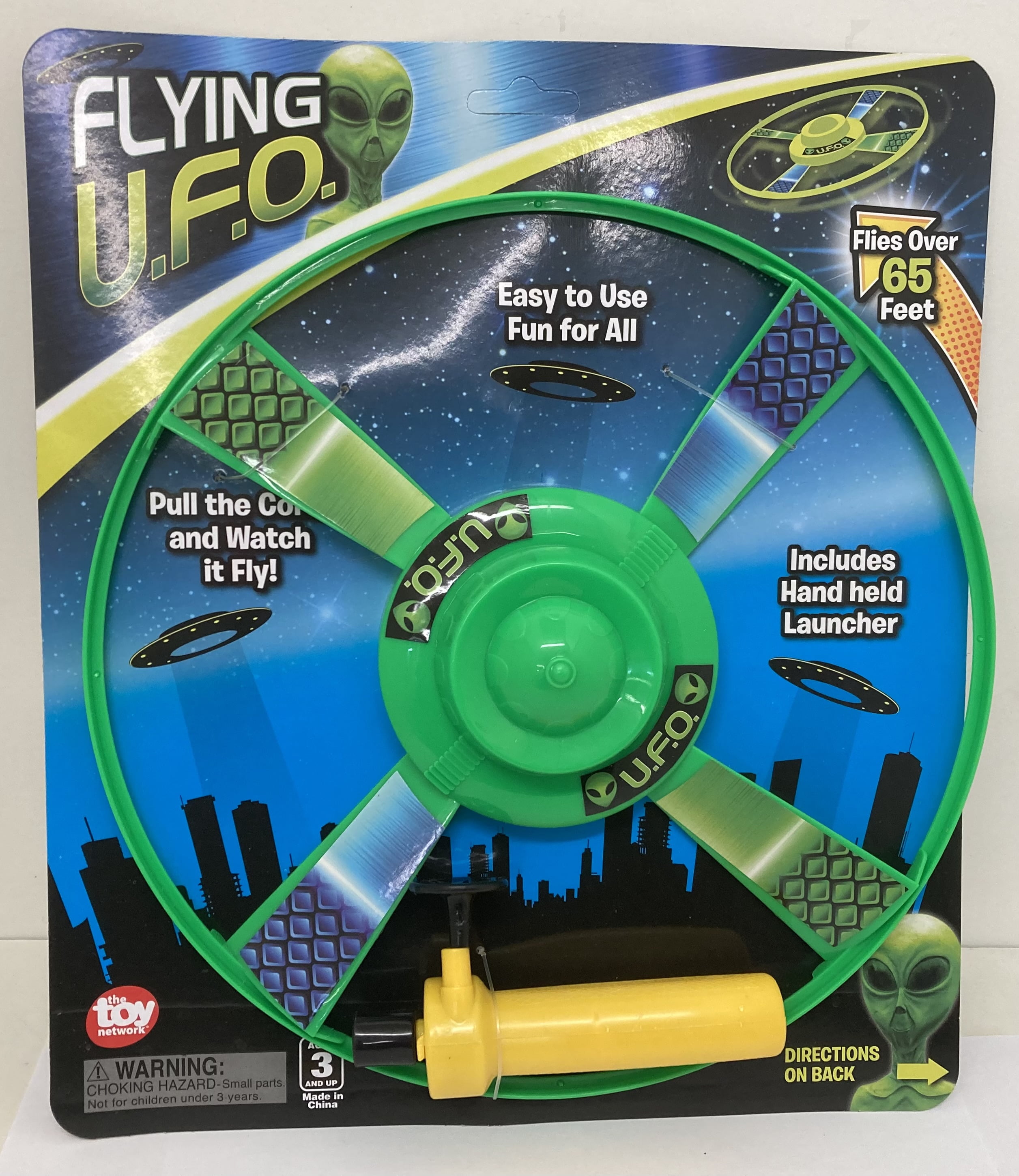 Green Flying UFO Handheld Launcher, Flying Toy, Birthday Gift - Walmart.com