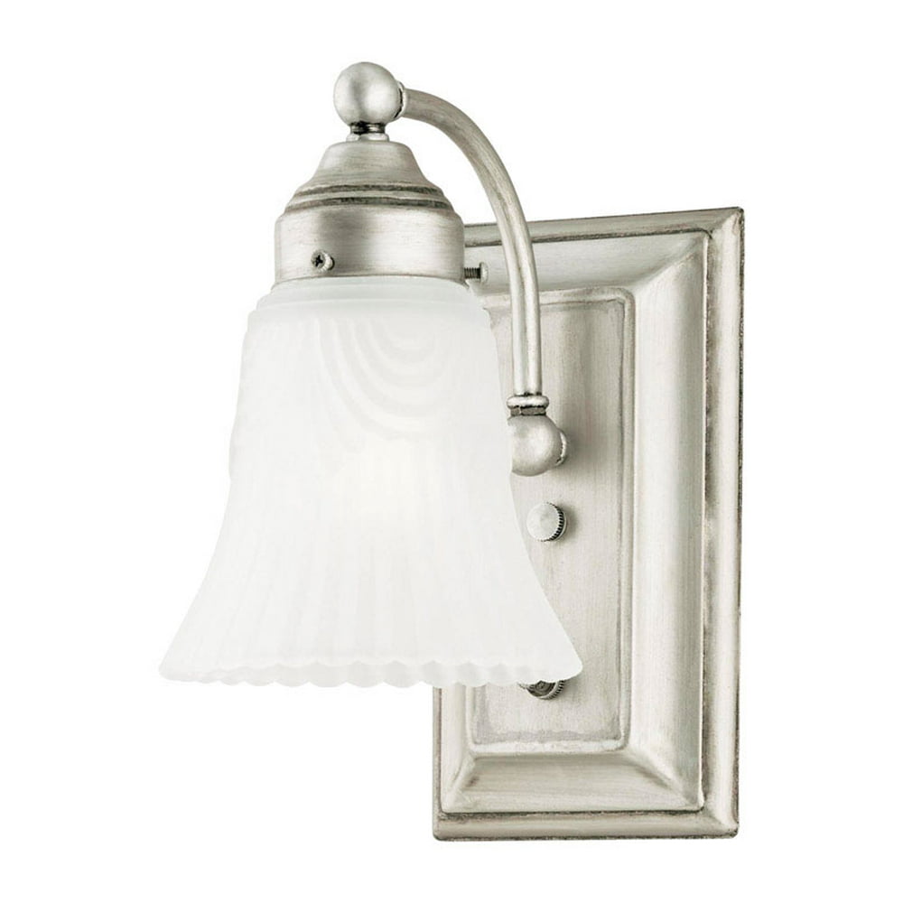 Westinghouse Antique Pewter White 1 lights Wall Sconce - Walmart.com ...