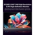 "UPERFECT 144Hz 17.3"" Gaming Monitor, 2K, Portable, HDR FreeSync IPS ...