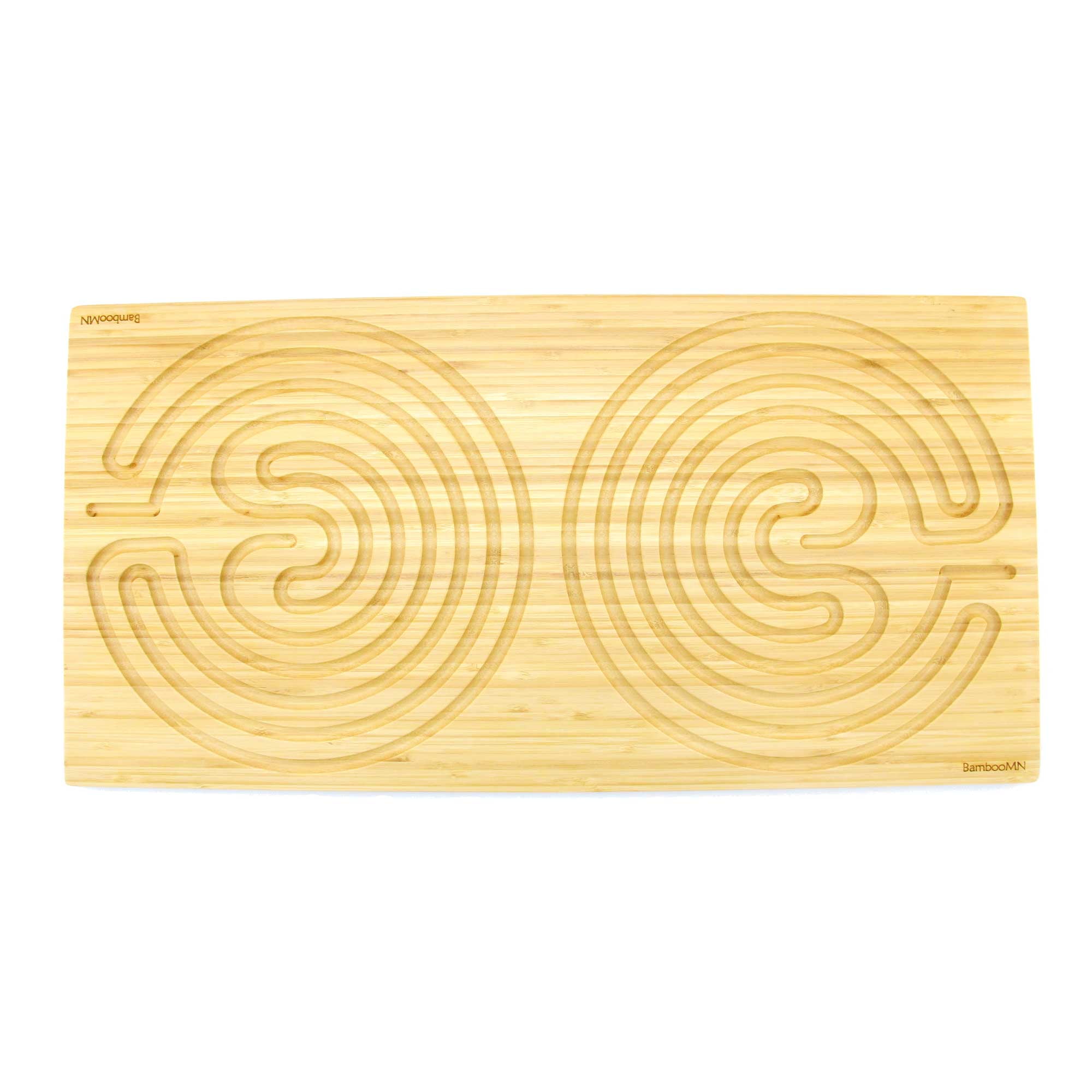 BambooMN Double Finger Labyrinth for Meditation and Prayer - Natural 25 ...