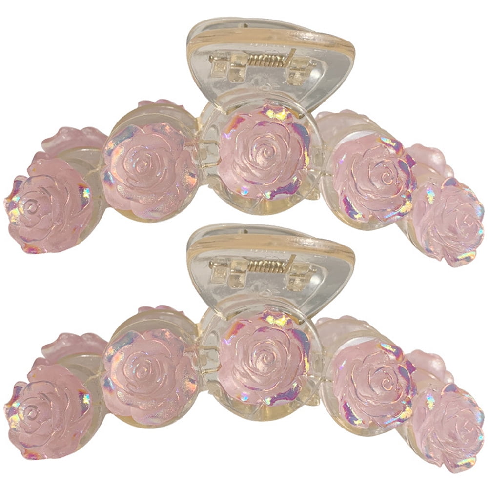 Click here for Alvinma Pink Camellia Hair Claw Clips For Decor Ac... prices