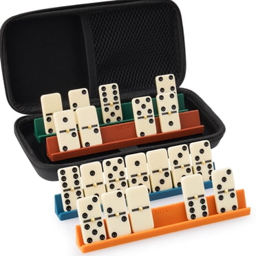 Classic 91 Numbered Domino Tiles Double 12 Dominoes in Tin Can- Classic ...
