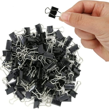 "Staples Small Metal Binder Clips, Black, 0.75"" Size, 0.38"" Capacity ...