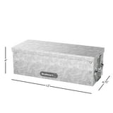 Lock Box with Folding Handle ? Durable Metal Storage Box with Stackable ...