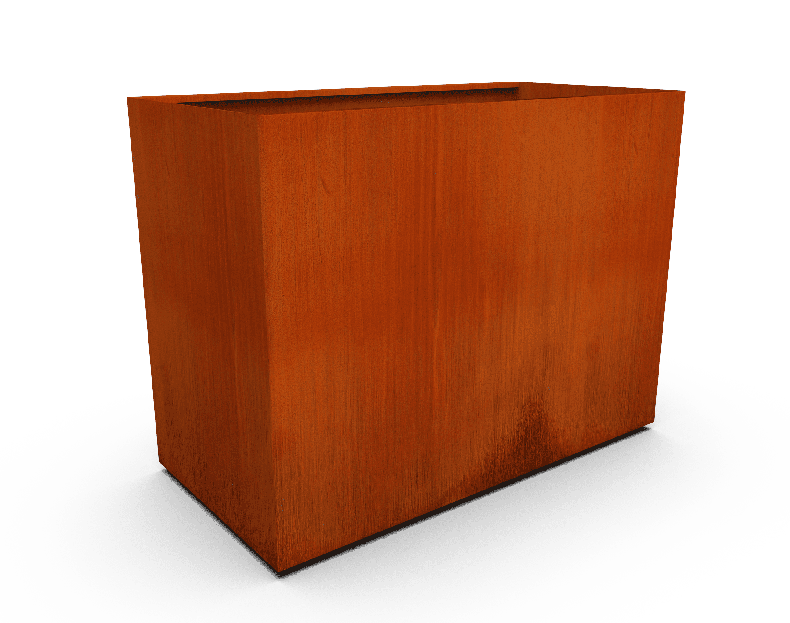 PLANTERCRAFT Corten Steel metal planter box, Rectangular sizes, Modern ...