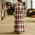 CIENVNSTG Womens Summer Midi Dress Female Vintage Plaid Check Casual ...