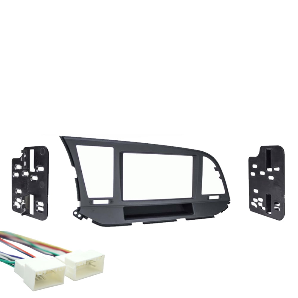 Metra 95 7376B DDIN Dash Installation Kit For Select 2017 Up Hyundai Elantra Vehicles Gray Walmart