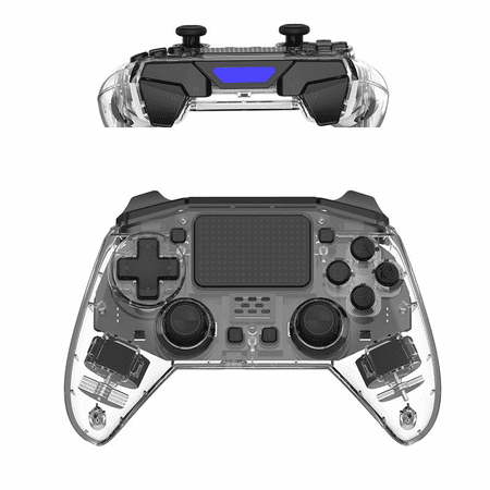 Transparent Rapid Fire Wireless PS4 Game Controller,6-Axis Motion ...