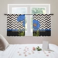Blue Poppies Sheer Curtains for Living Room Bedroom, Country Blue ...