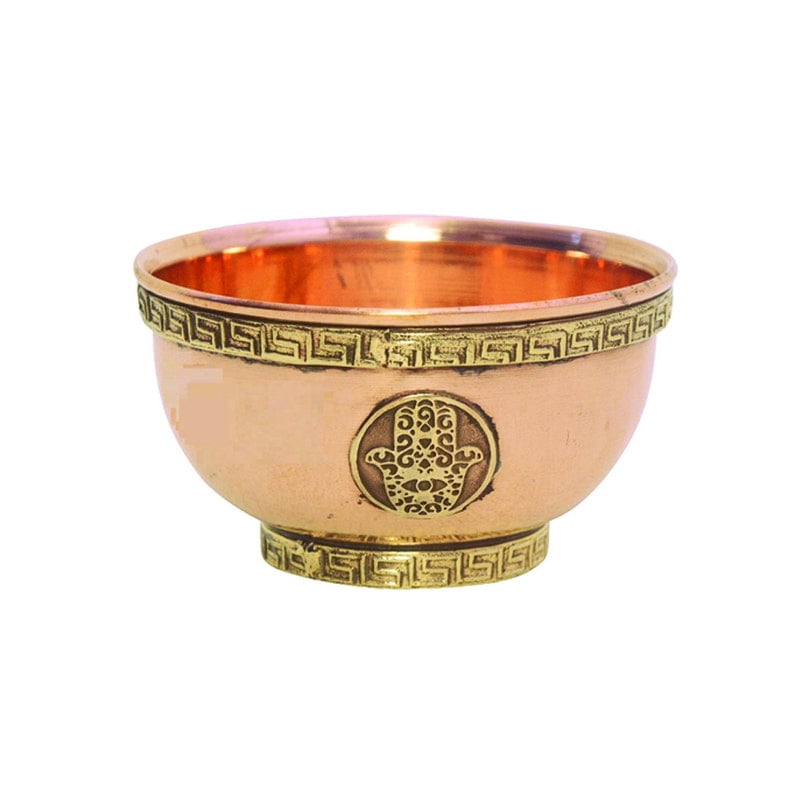 Hand of Fatima Copper Smudge Burners | Altar Offering Bowl for Smudging ...