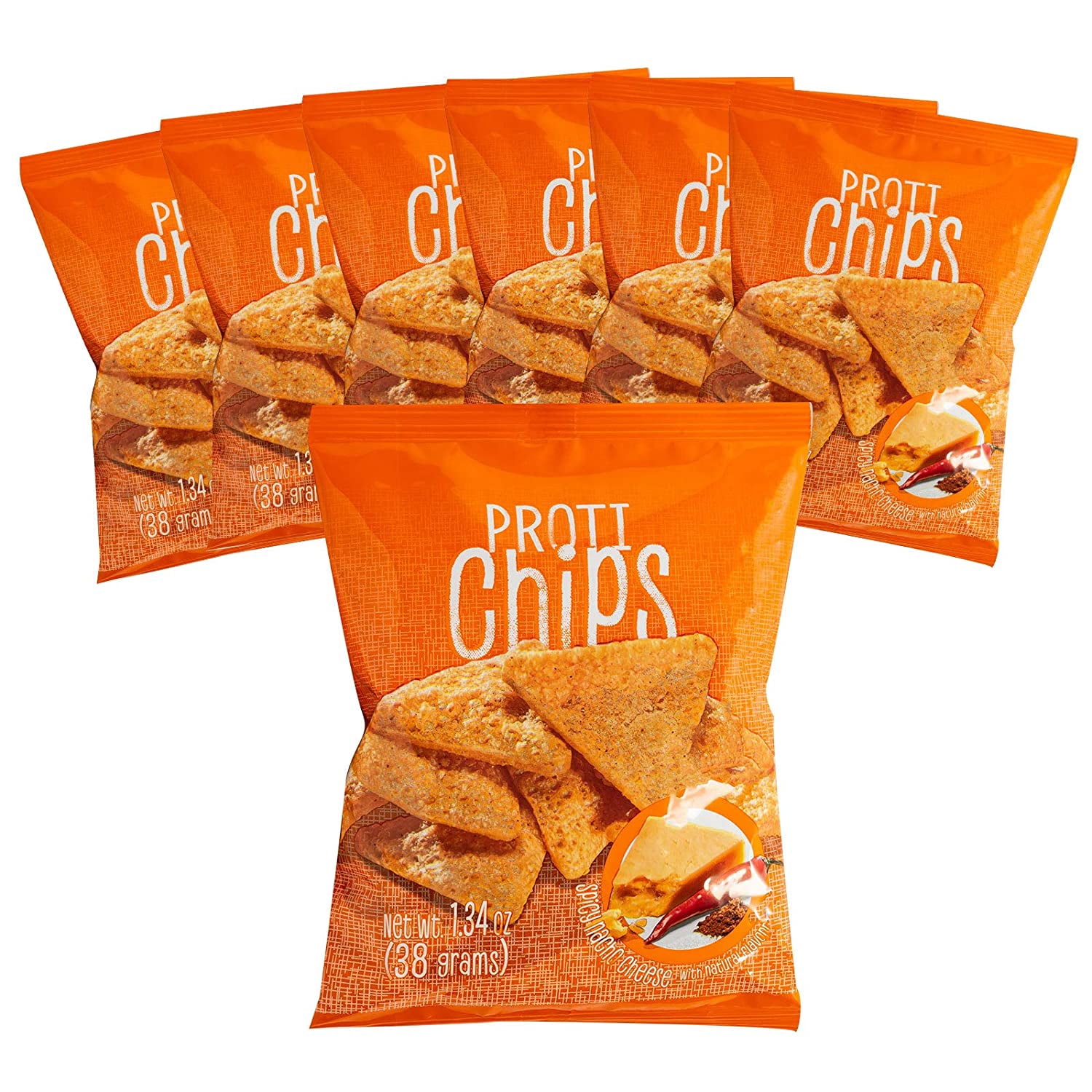 ProtiFit High Protein Spicy Nacho Chips, 15g Protein, 130 Calories ...