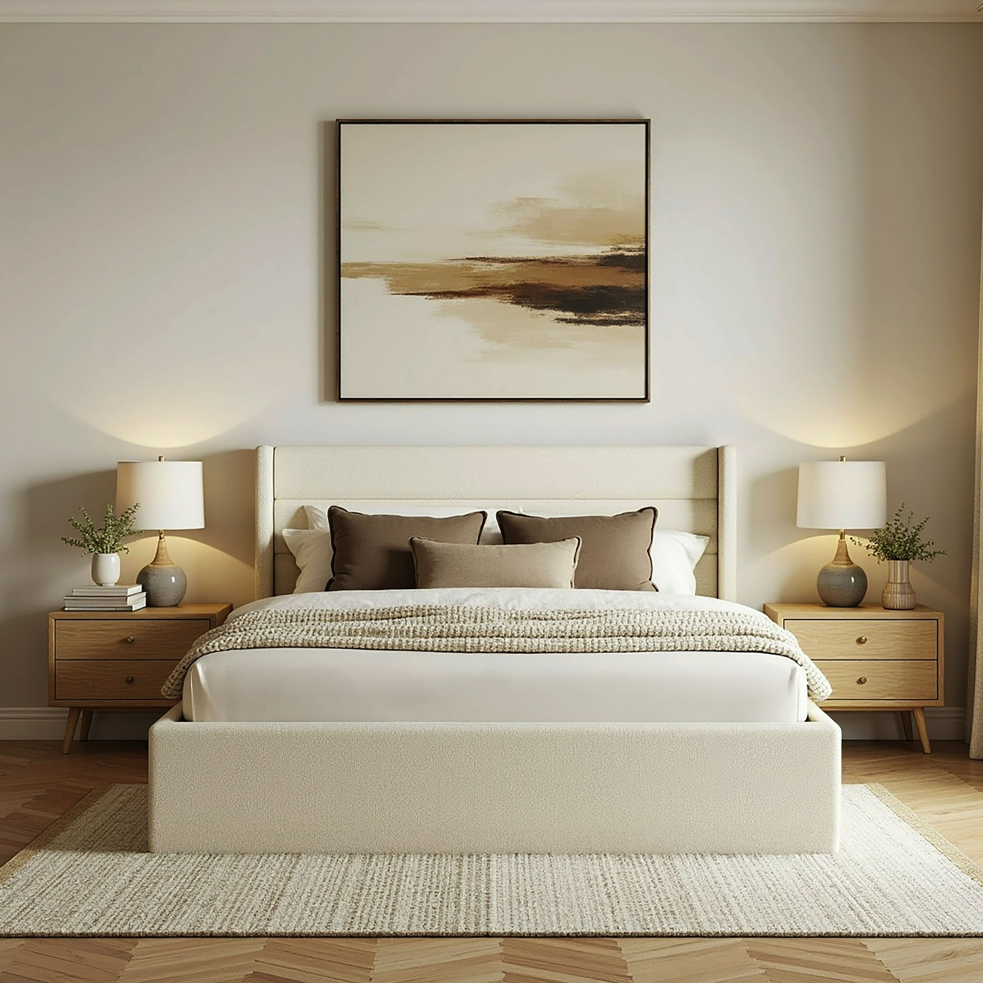 Click here for Aykah Furniture Aykah Zir Queen Size Bed Frame Wit... prices